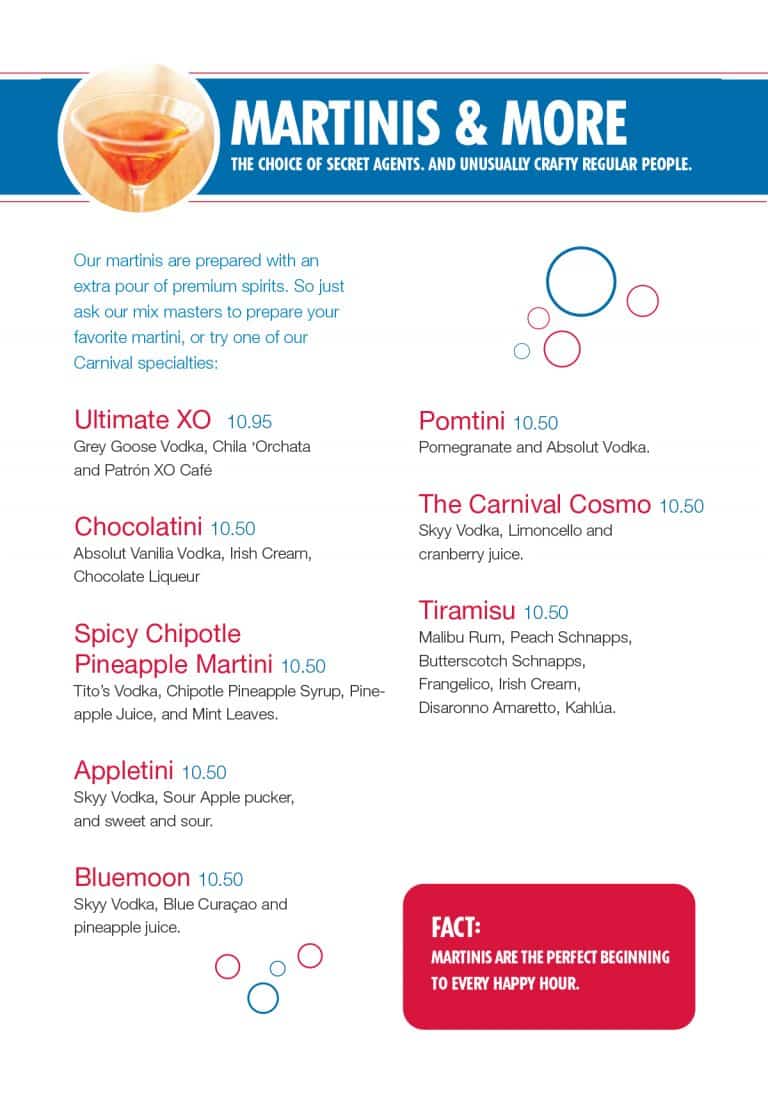 Carnival Keeps Drink Prices At 2019/2020 Levels - Cruise Spotlight