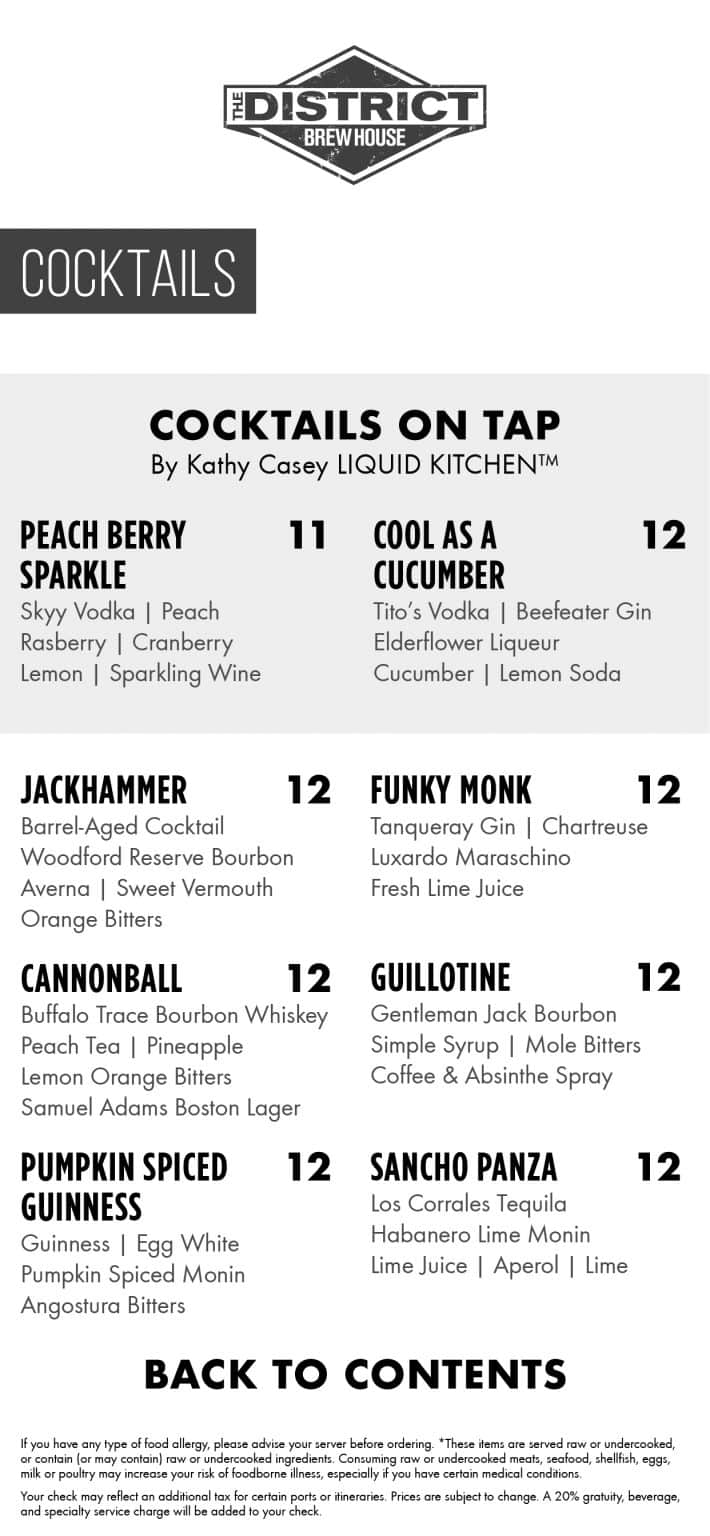 Norwegian Cruise Line Drink Menus and Pricing - Cruise Spotlight