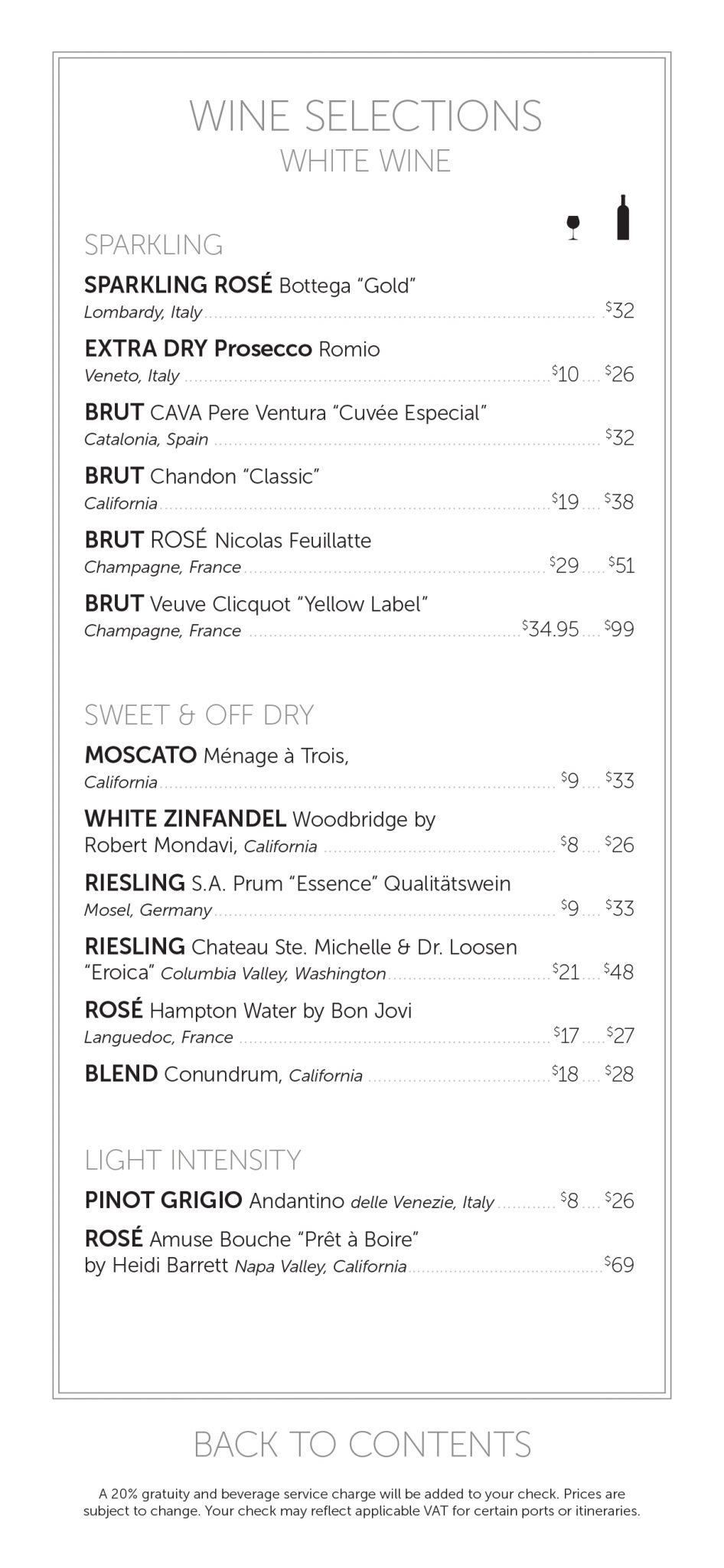 Norwegian Escape Bars (With Menus and Prices) - Cruise Spotlight