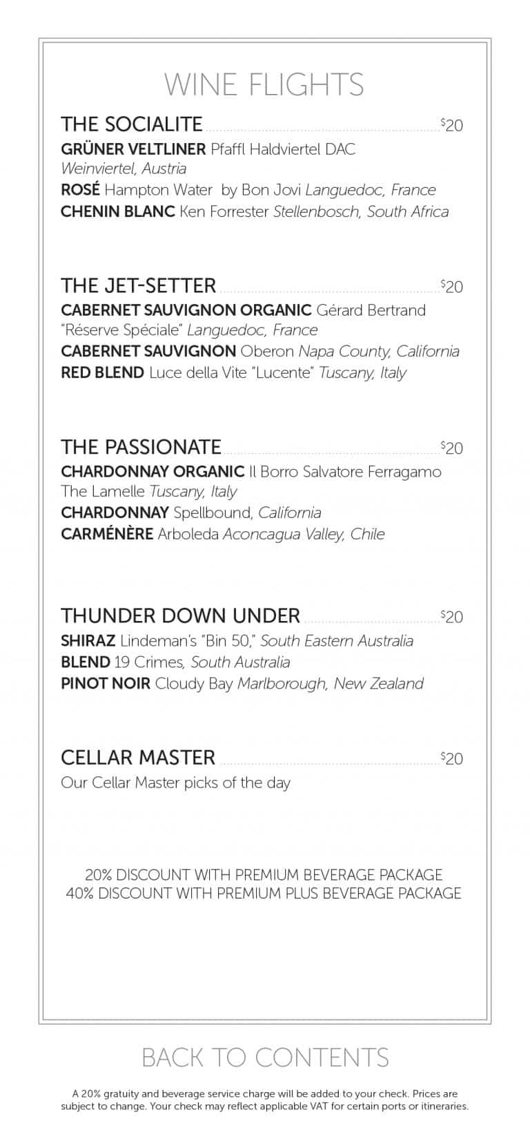 Norwegian Escape Bars (With Menus and Prices) - Cruise Spotlight