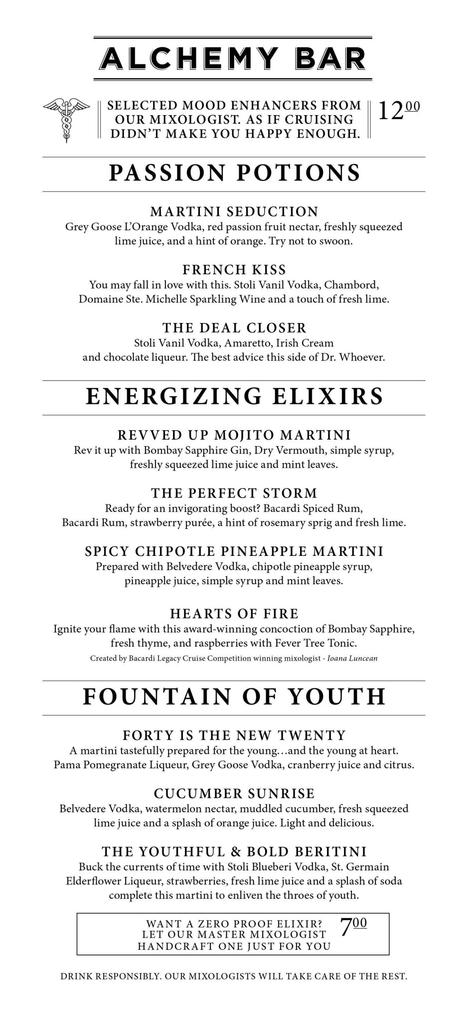Carnival Cruise Line 2023 Drink Menus And Pricing Cruise Spotlight