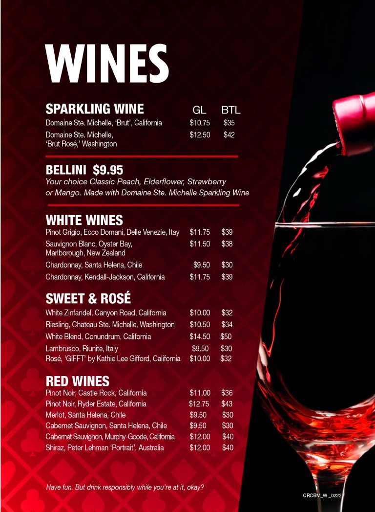 Carnival Cruise Line 2022 Drink Menus and Pricing - Cruise Spotlight