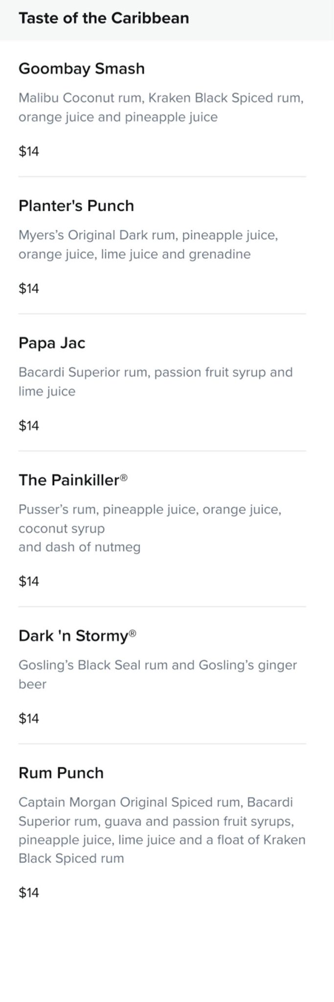 Royal Caribbean Oasis of the Seas Bars (With Menus and Prices) - Cruise ...