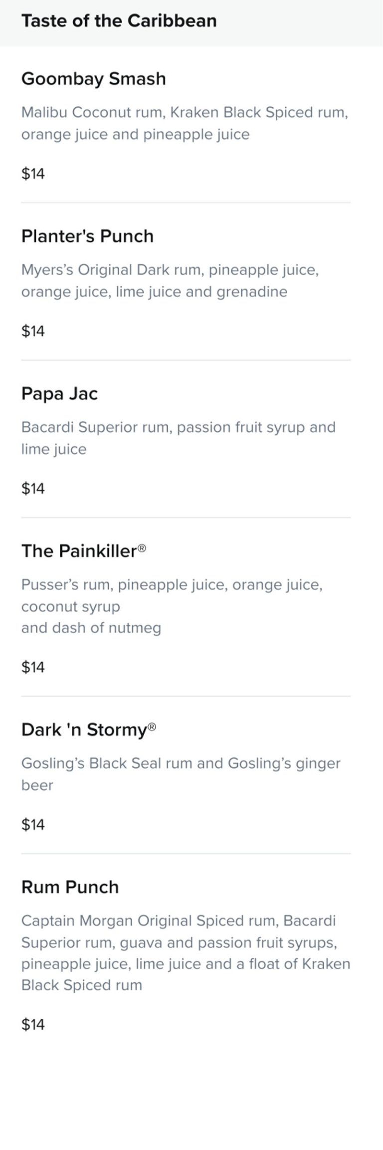 Royal Caribbean Oasis of the Seas Bars (With Menus and Prices) - Cruise ...