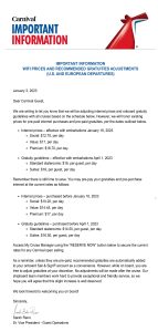 Carnival Raising Internet Prices and Gratuities - Cruise Spotlight