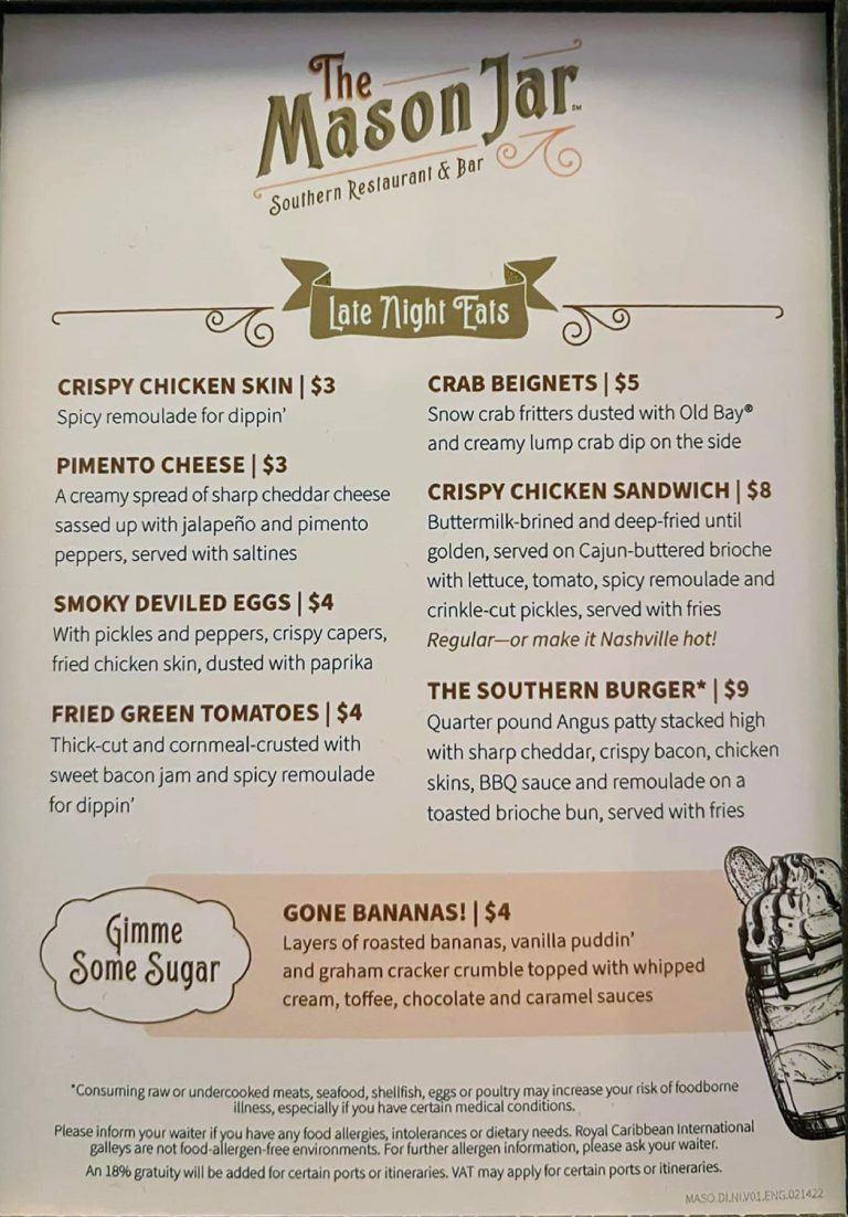 All About Royal Caribbean's The Mason Jar - Cruise Spotlight