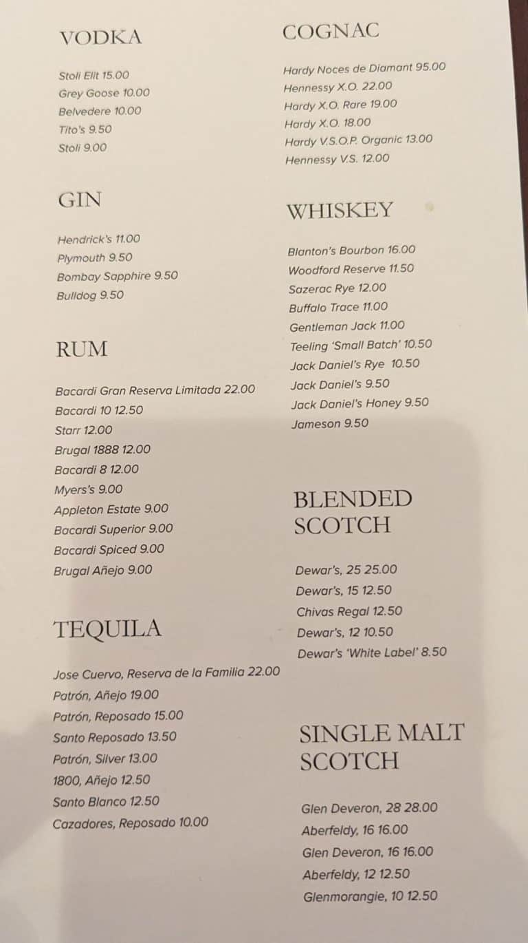 Carnival Cruise Line 2023 Drink Menus and Pricing - Cruise Spotlight