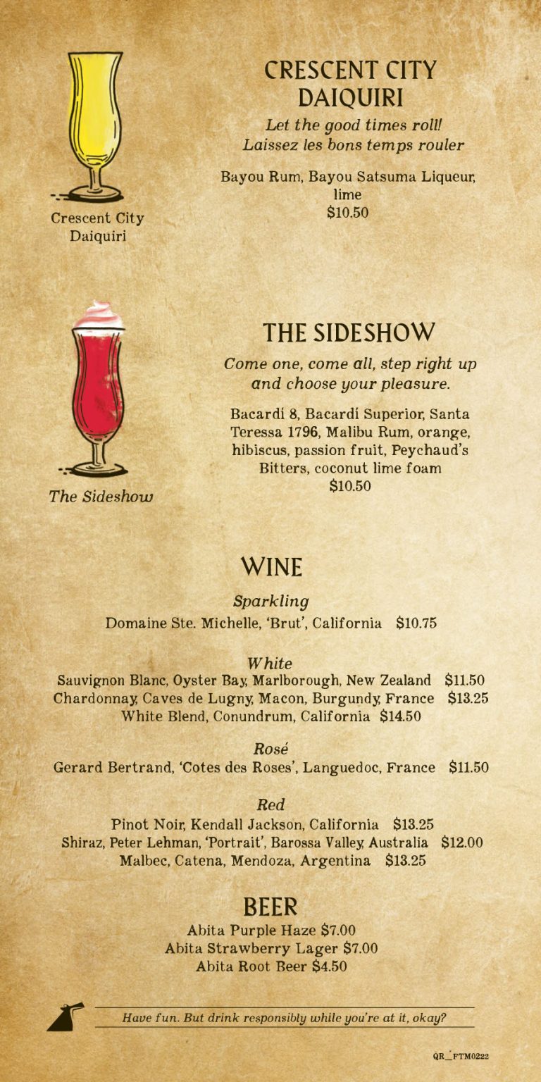 Carnival Mardi Gras Bars (With Menus and Prices) - Cruise Spotlight