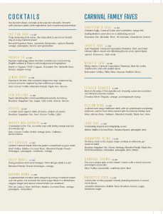 Carnival Celebration Bars (With Menus and Prices) - Cruise Spotlight