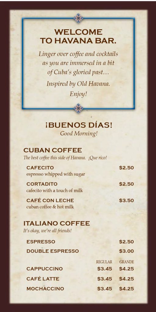 Carnival Horizon Bars (With Menus and Prices) - Cruise Spotlight