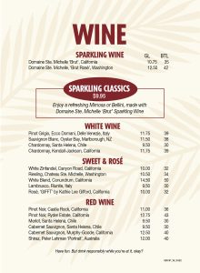 Carnival Sunshine Bars (With Menus and Prices) - Cruise Spotlight