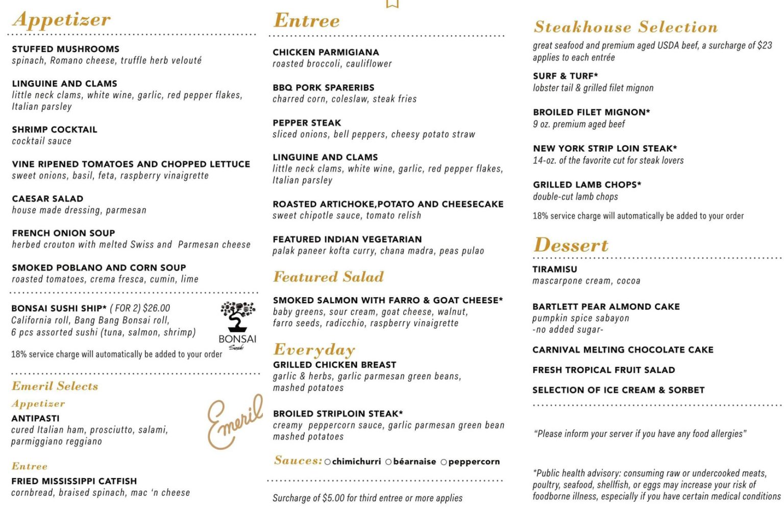 A Look at Carnival's Potential Main Dining Room Menu Change - Cruise ...