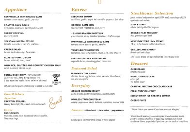 Carnival's New Dining Room Menus Officially Rolling Out - Cruise Spotlight