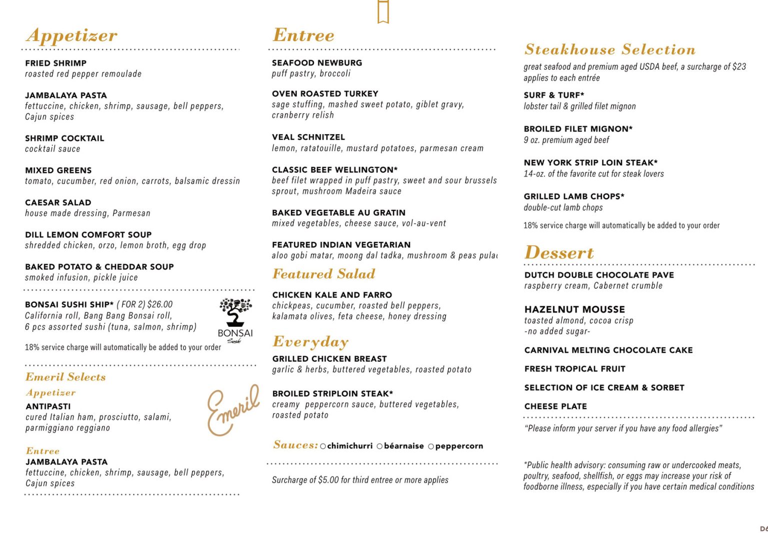 Carnival's New Dining Room Menus Officially Rolling Out - Cruise Spotlight