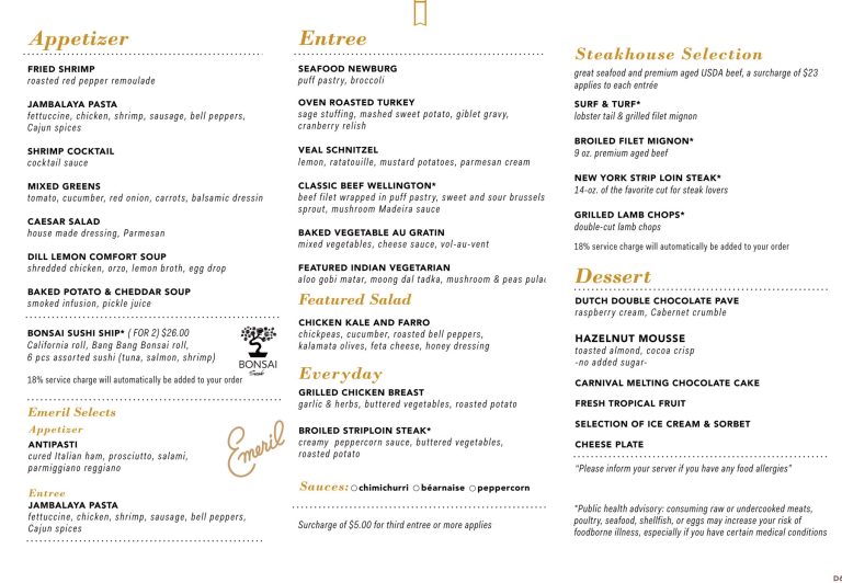 Carnival's New Dining Room Menus Officially Rolling Out - Cruise Spotlight