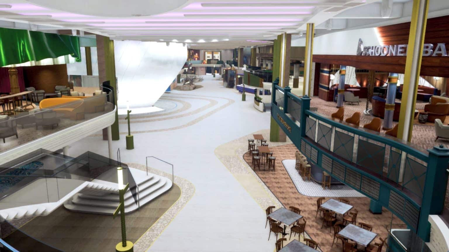 Icon of the Seas Royal Promenade and The Pearl Finally Revealed ...