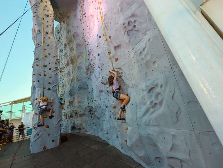 Scaling a Climbing Wall on a Cruise Ship - Cruise Spotlight
