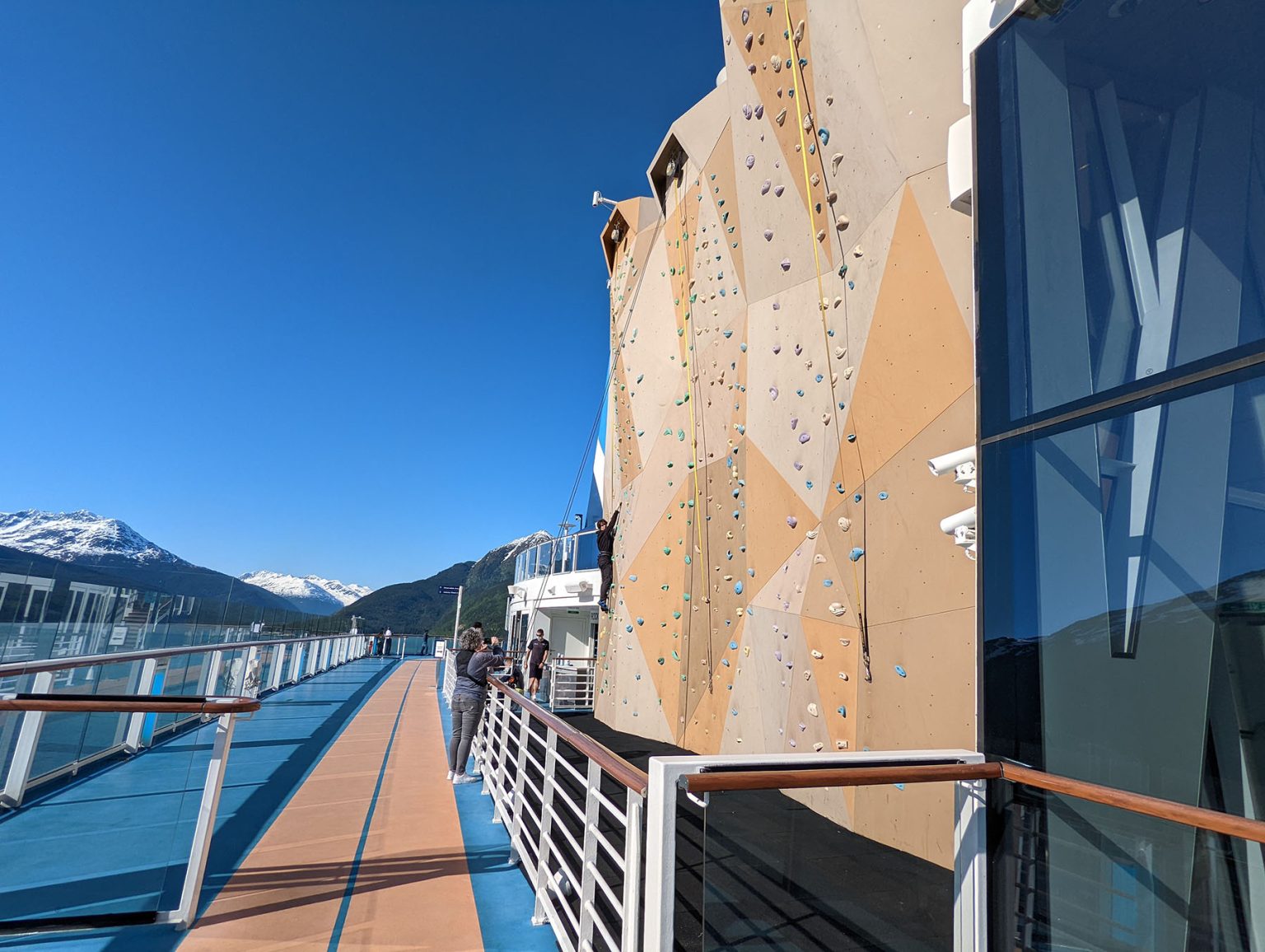 Scaling a Climbing Wall on a Cruise Ship - Cruise Spotlight