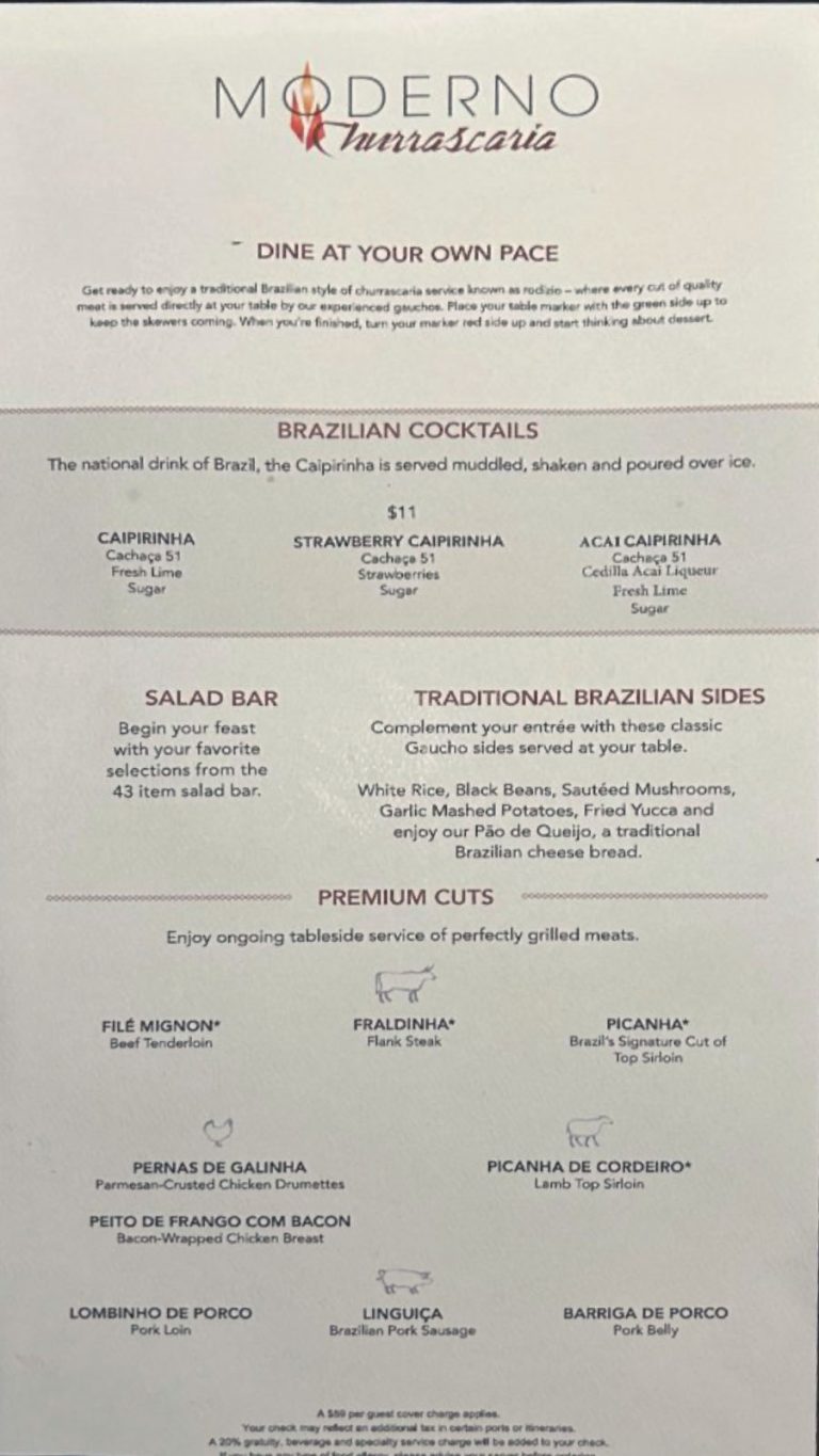 All About Norwegian's Moderno Churrascaria - Cruise Spotlight