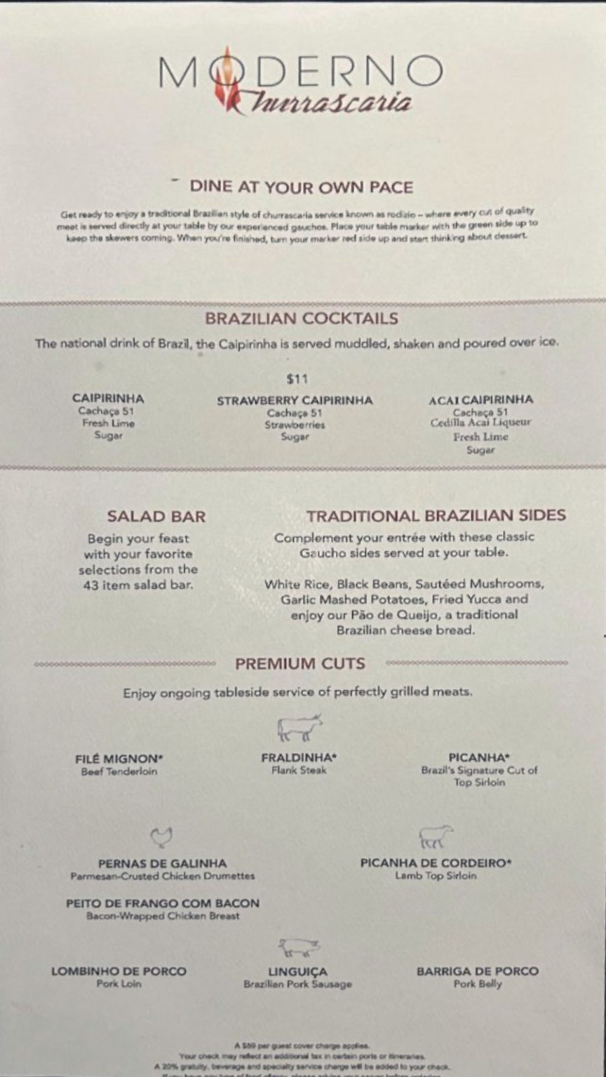 All About Norwegian's Moderno Churrascaria - Cruise Spotlight