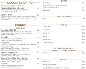 Norwegian Escape Bars (With Menus and Prices) - Cruise Spotlight