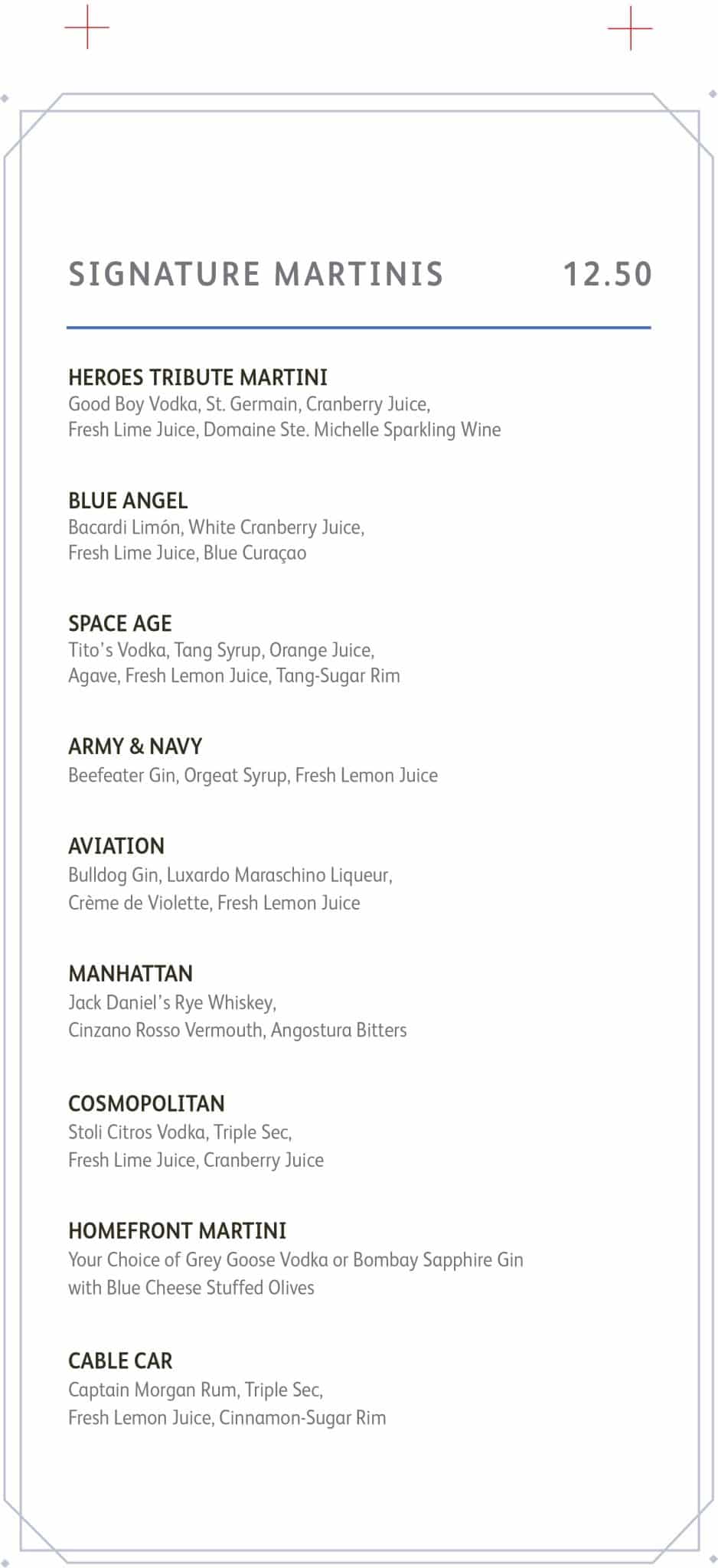 Carnival Pride Bars (With Menus and Prices) - Cruise Spotlight