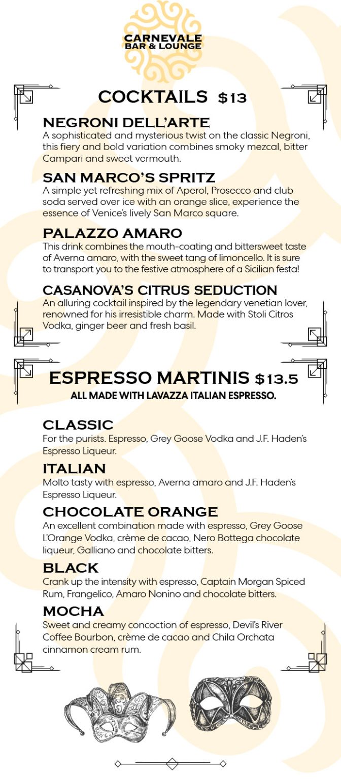 Carnival Drink Menus and Pricing (2025) - Cruise Spotlight