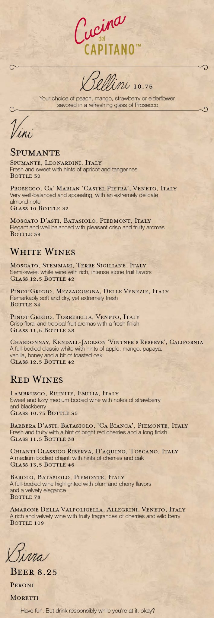 Carnival Drink Menus and Pricing (2025) - Cruise Spotlight