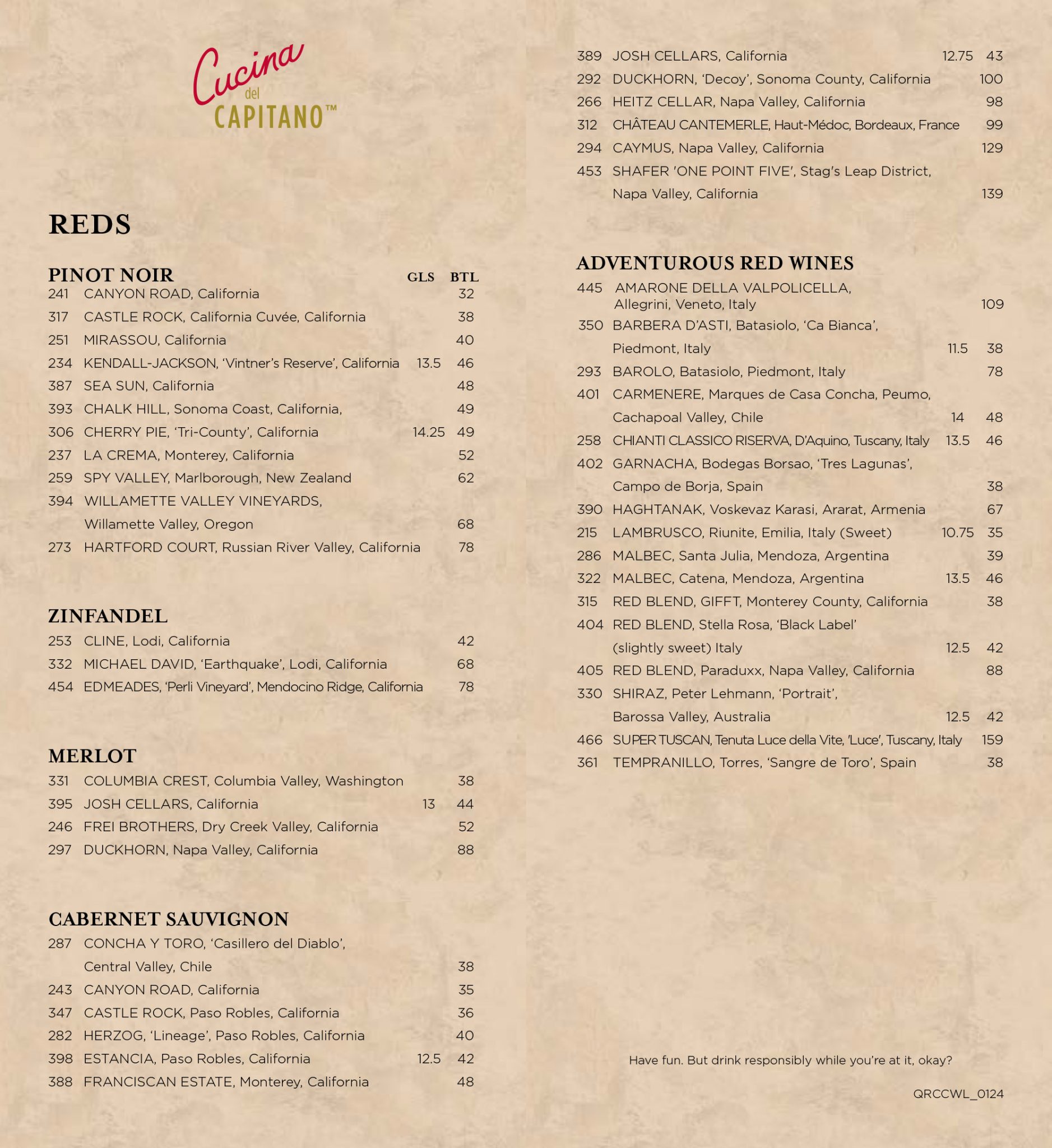 Carnival Drink Menus and Pricing (2025) - Cruise Spotlight