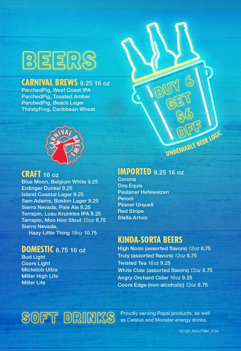 Carnival Drink Menus and Pricing (2024) - Cruise Spotlight