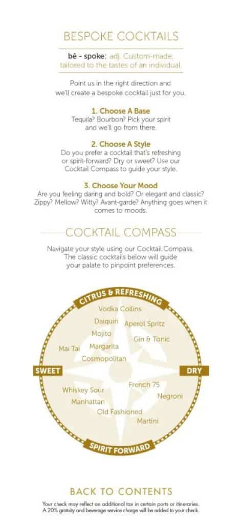 Norwegian Breakaway Bars (With Menus and Prices) - Cruise Spotlight