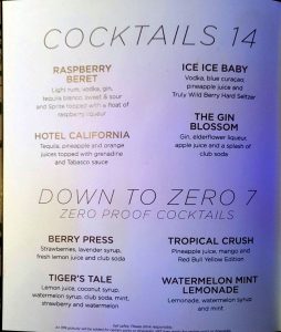 Royal Caribbean Quantum of the Seas Bars (With Menus and Prices ...