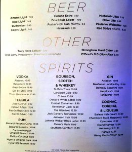 Royal Caribbean Utopia of the Seas Bars (With Menus and Prices ...