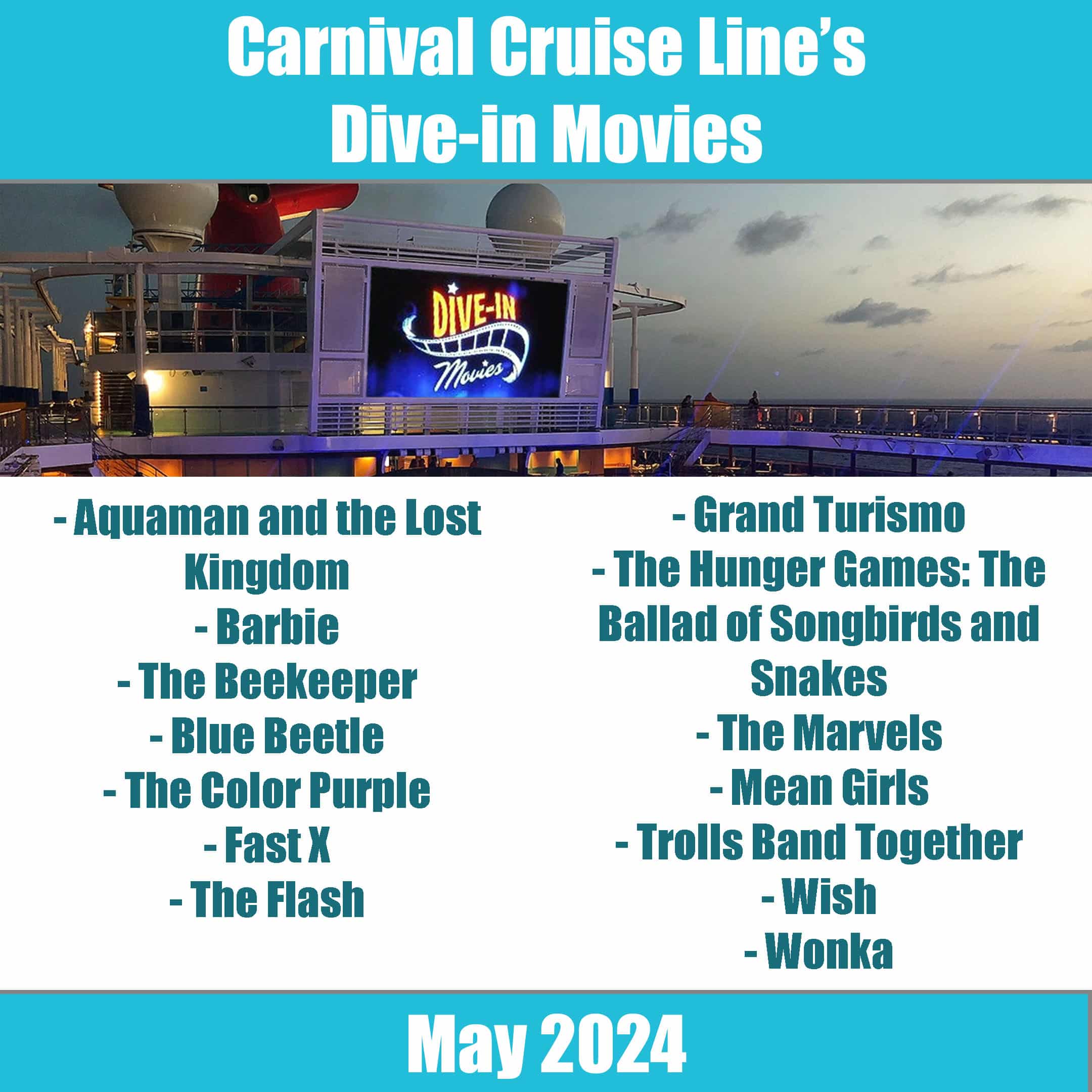 How To Enjoy Dive-in Movies on Carnival Cruise Ships - Cruise Spotlight