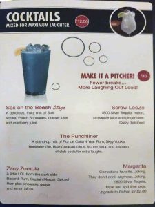 Carnival Paradise Bars (With Menus and Prices) - Cruise Spotlight