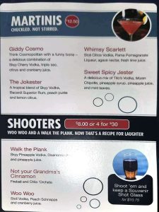 Carnival Paradise Bars (With Menus and Prices) - Cruise Spotlight