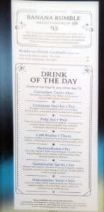 Norwegian Prima Bars (With Menus and Prices) - Cruise Spotlight