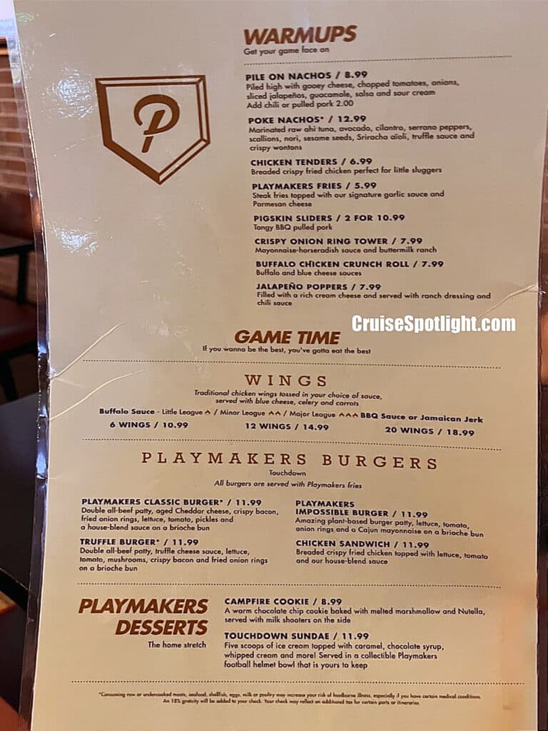 Royal Caribbean Utopia of the Seas Bars (With Menus and Prices ...