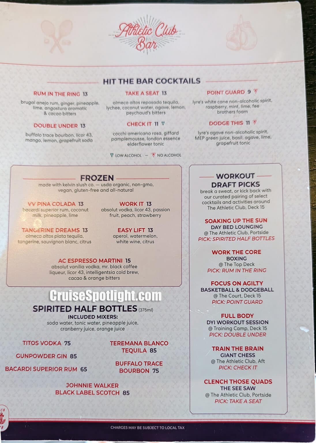 Virgin Voyages Brilliant Lady Bars (With Menus and Prices) - Cruise ...