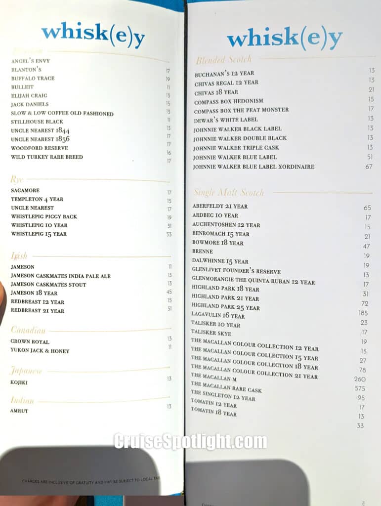 Virgin Voyages Scarlet Lady Bars (With Menus and Prices) - Cruise Spotlight