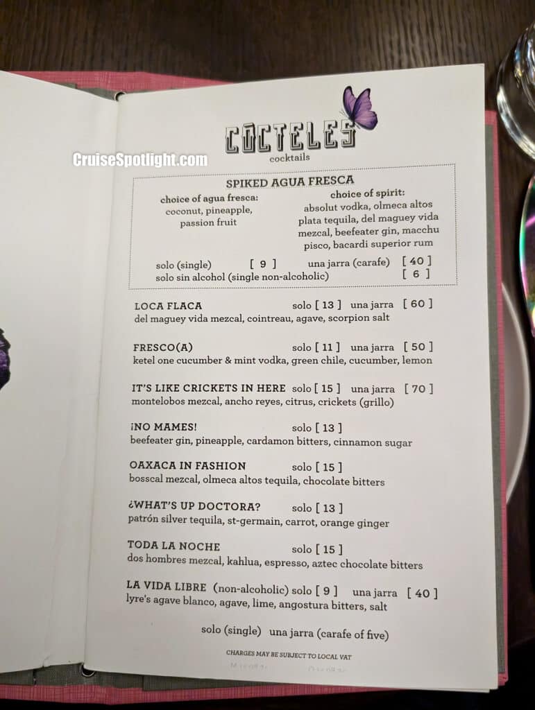 Virgin Voyages Scarlet Lady Bars (With Menus and Prices) - Cruise Spotlight