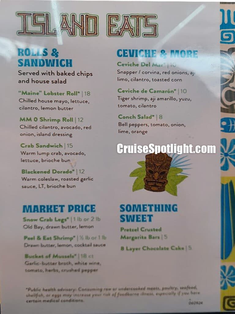 All About Margaritaville At Sea's Island Eats - Cruise Spotlight