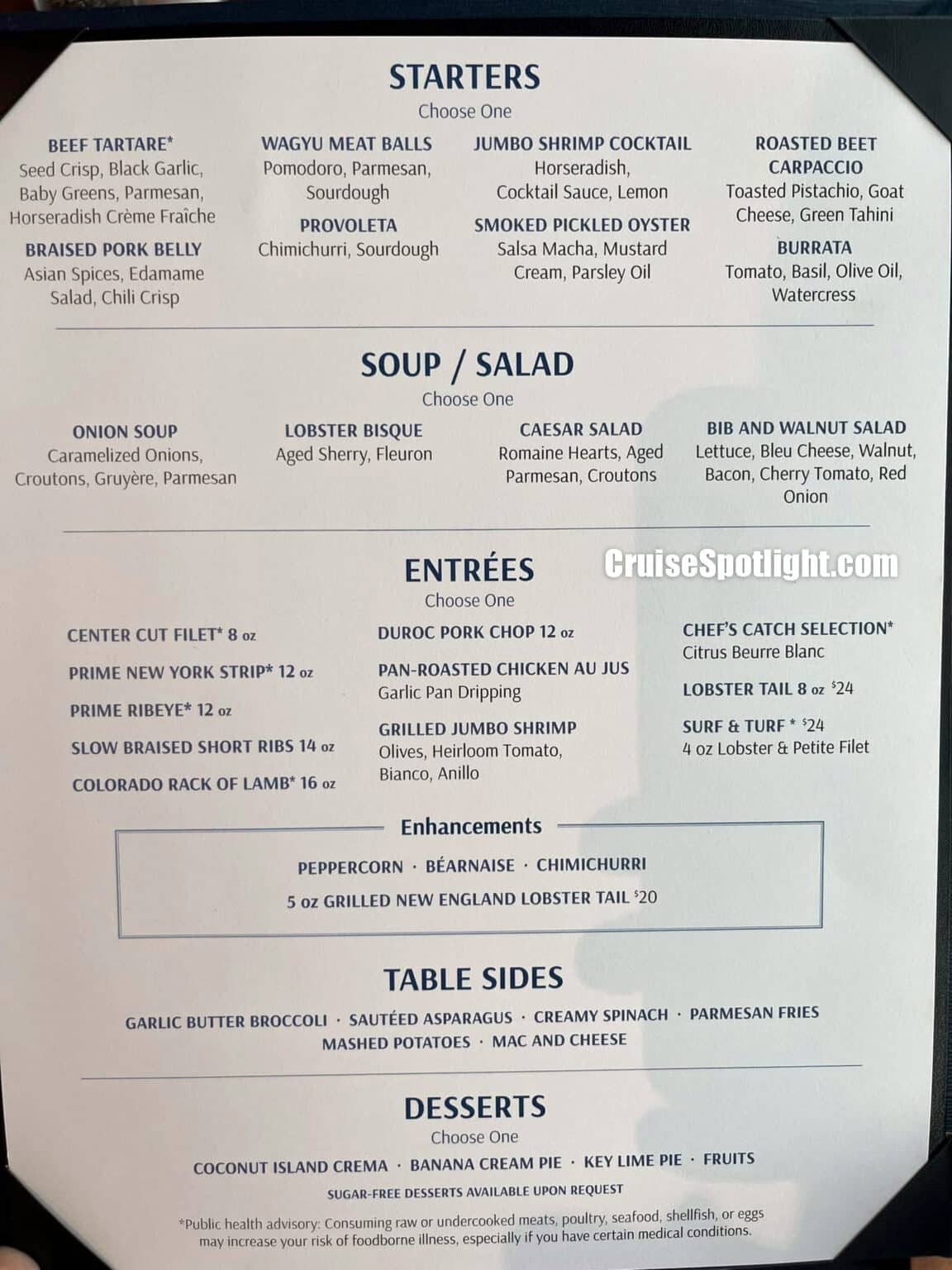 All About Margaritaville At Sea's JWB Prime Steakhouse - Cruise Spotlight