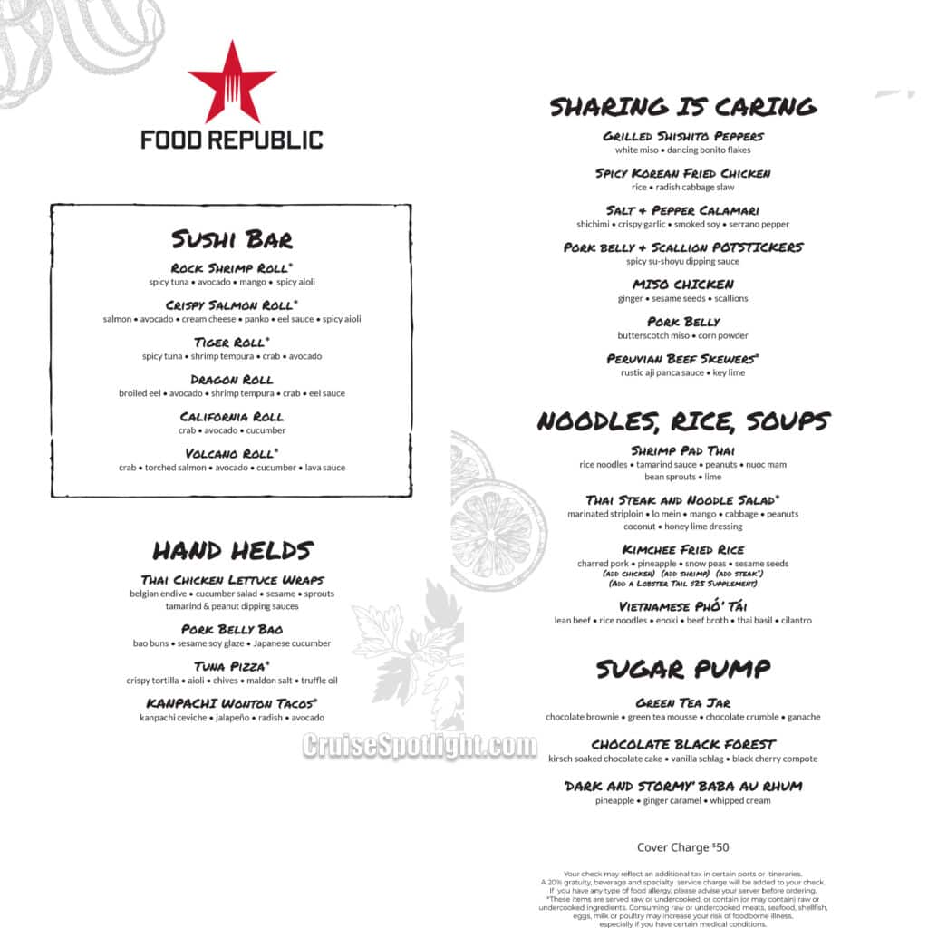 All About Norwegian's Food Republic - Cruise Spotlight