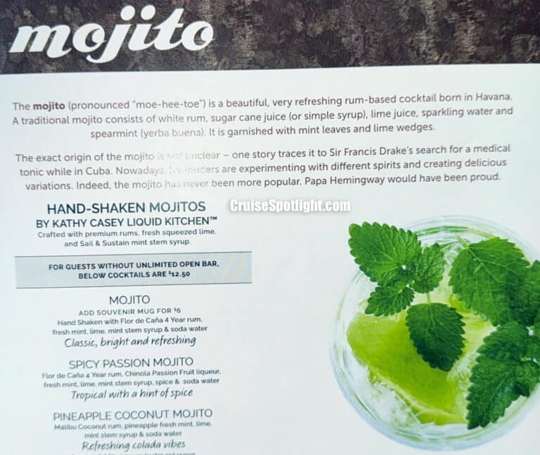 Norwegian Escape Bars (With Menus and Prices) - Cruise Spotlight