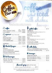 Carnival Liberty Bars (With Menus and Prices) - Cruise Spotlight