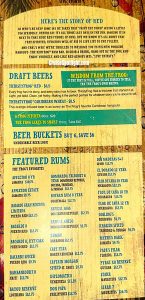 Carnival Paradise Bars (With Menus and Prices) - Cruise Spotlight