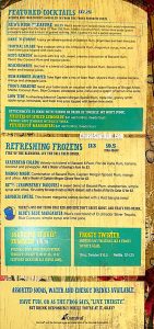 Carnival Paradise Bars (With Menus and Prices) - Cruise Spotlight