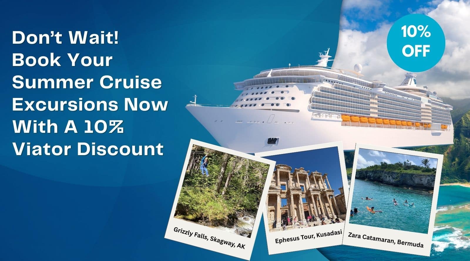 10% Off Viator Shore Excursions and Transfers - Cruise Spotlight