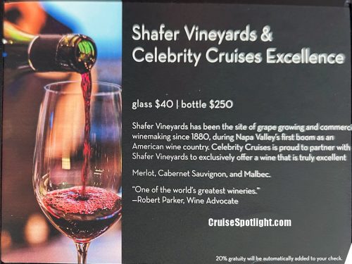 Celebrity Solstice Bars (With Menus and Prices) - Cruise Spotlight